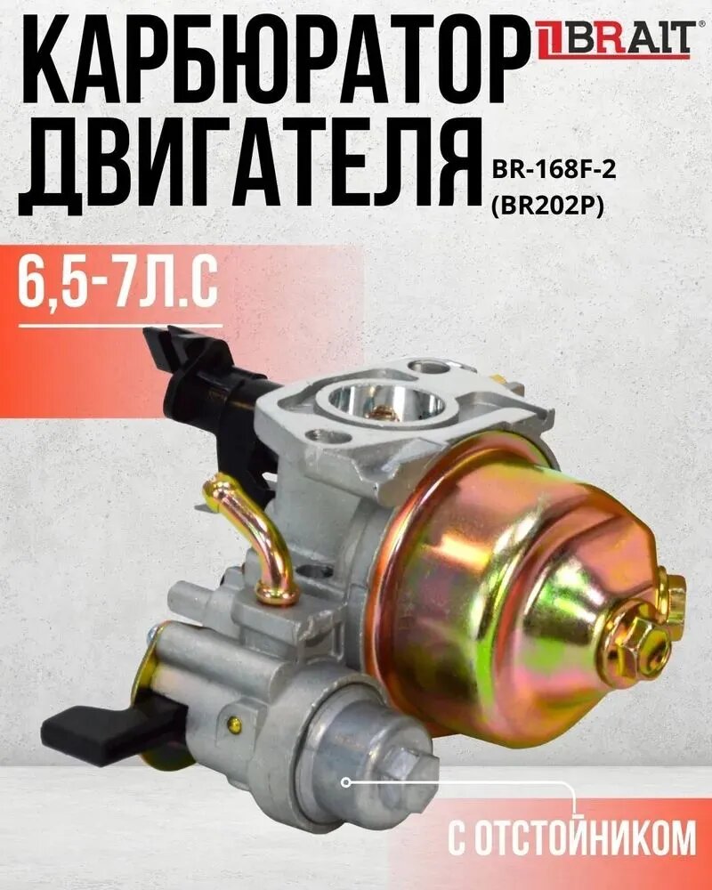 Карбюратор двигателя ВR-168F-2 (BR202P)