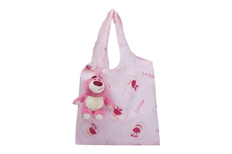 Сумка-шоппер унисекс POTDEMIEL x Disney Лото Лотсо складная, Versatile Lotso Foldable Storage Bag, 13 см