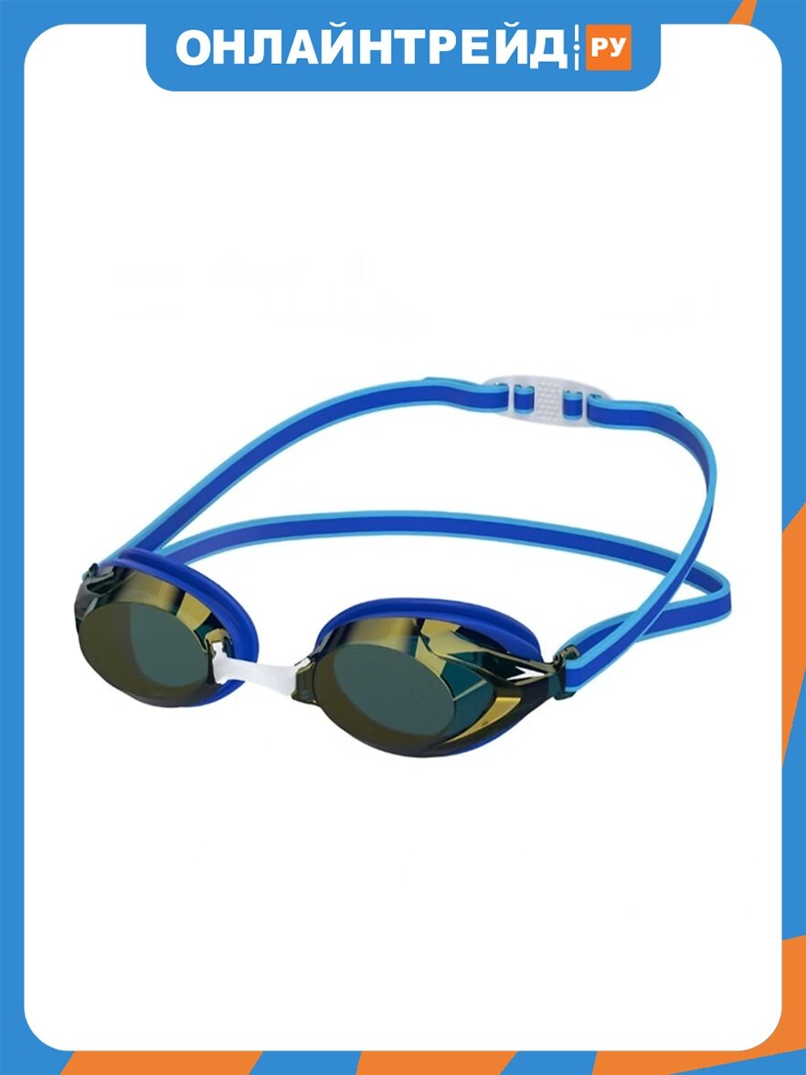 Очки для плавания детские Speedo JUNIOR VANQUISHER 3.0 MIRROR син, 8-00475115334, One Size