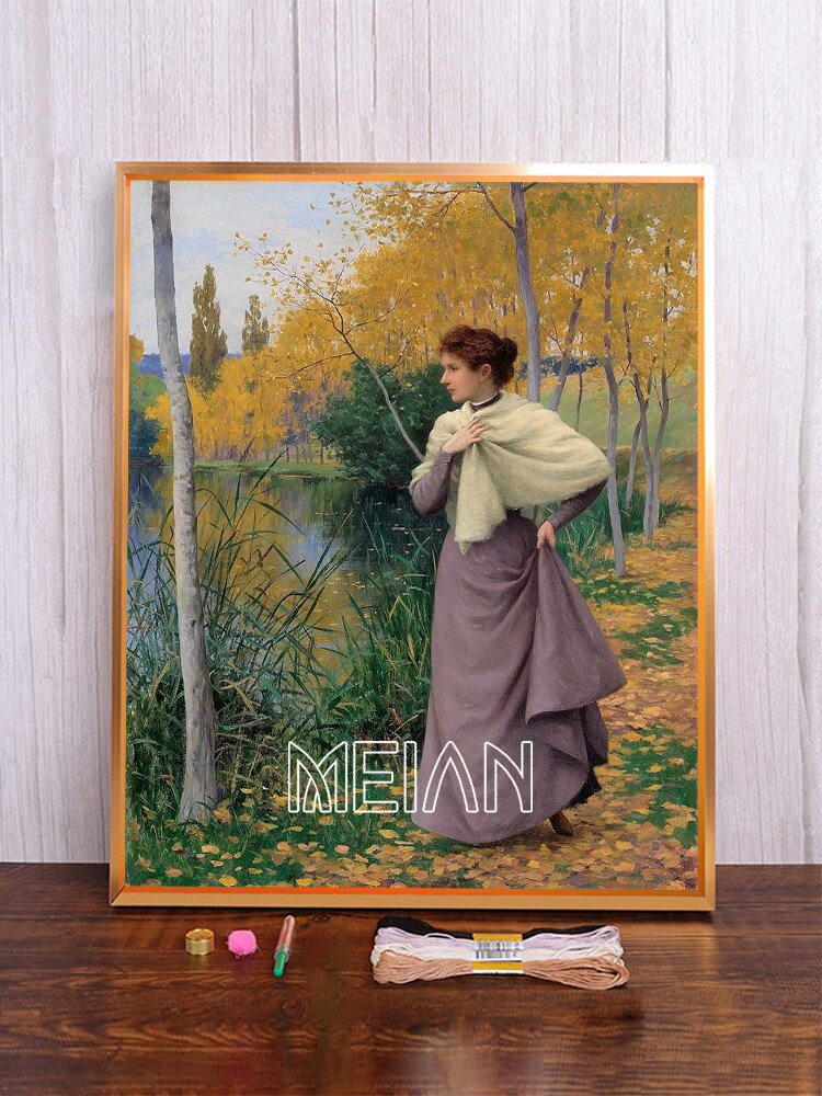 MEIAN Набор для вышивания,30x40CM,11CT,40 цветов