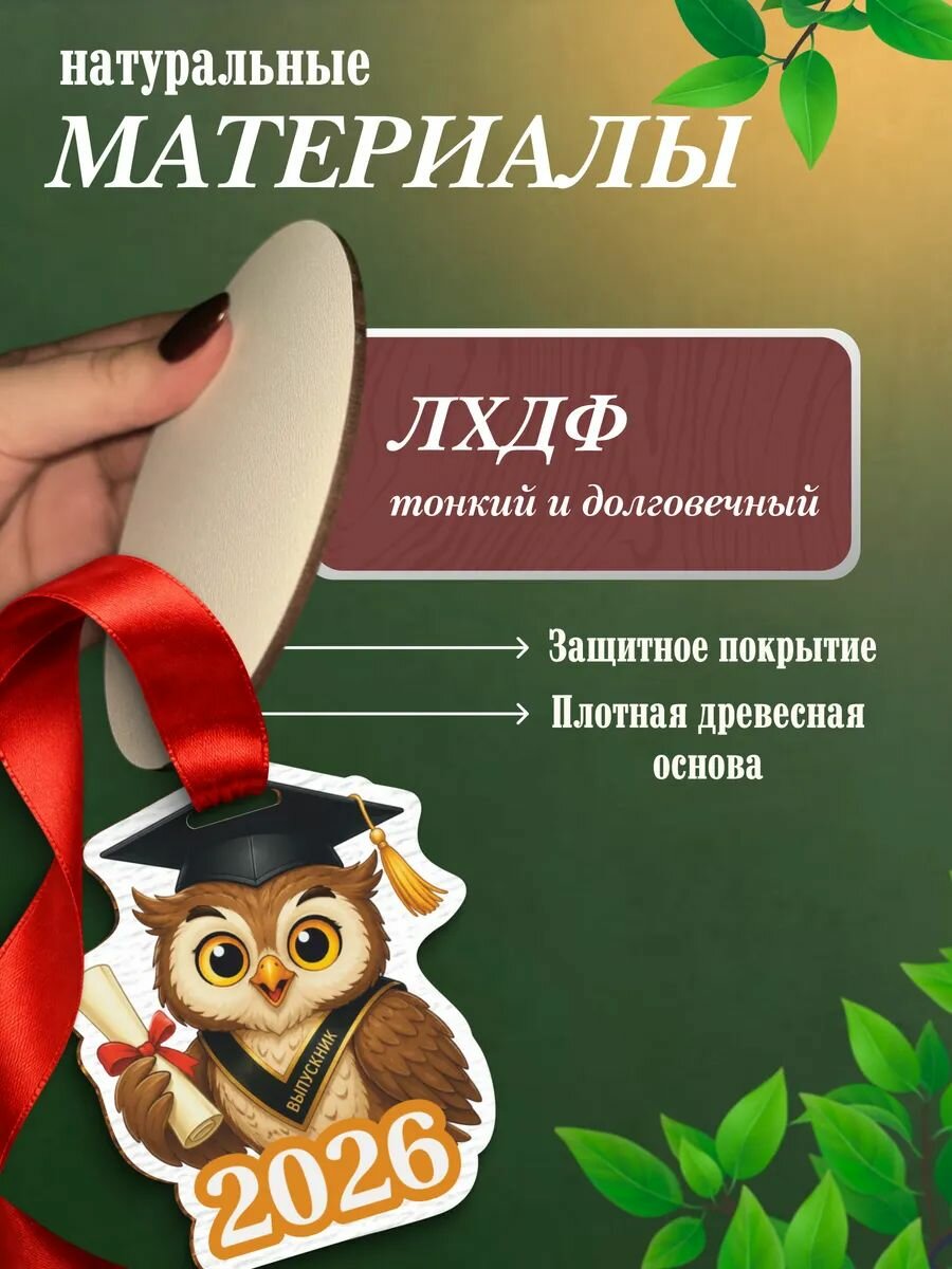 Набор медалей Выпускнику школы — фото 1
