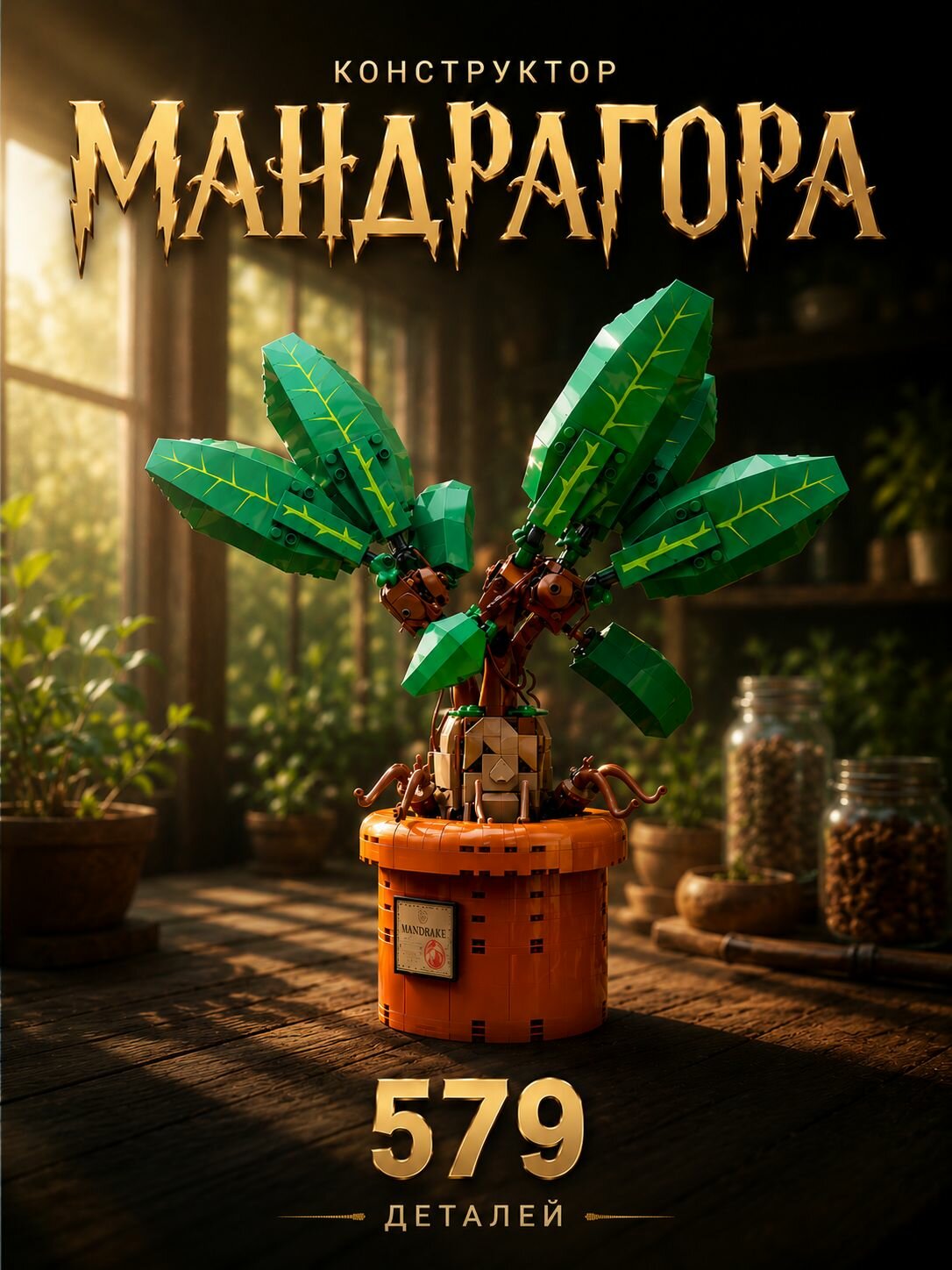Конструктор Гарри Поттер Мандрагора 579 дет 11578