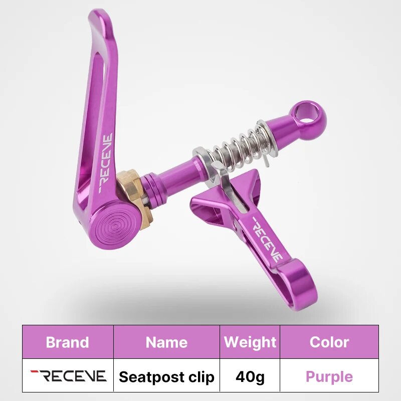 RECEVE Seatpost clip, 40g, Purple