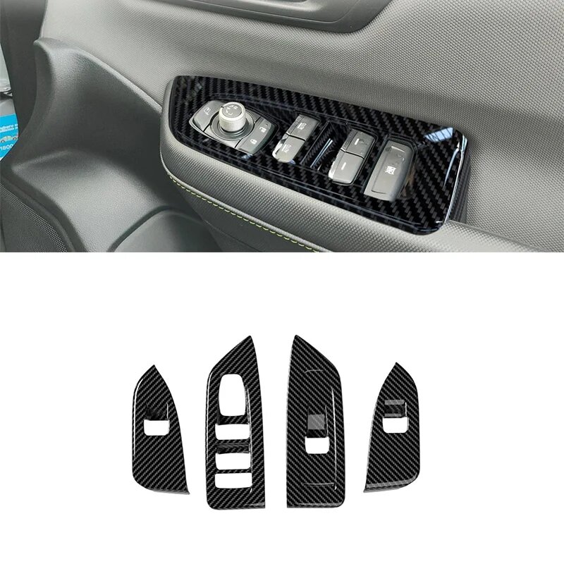 RHD для Subaru Forester SL Series 2025 2026, ABS, крышка панели переключателя RHD ABS Carbon Fiber