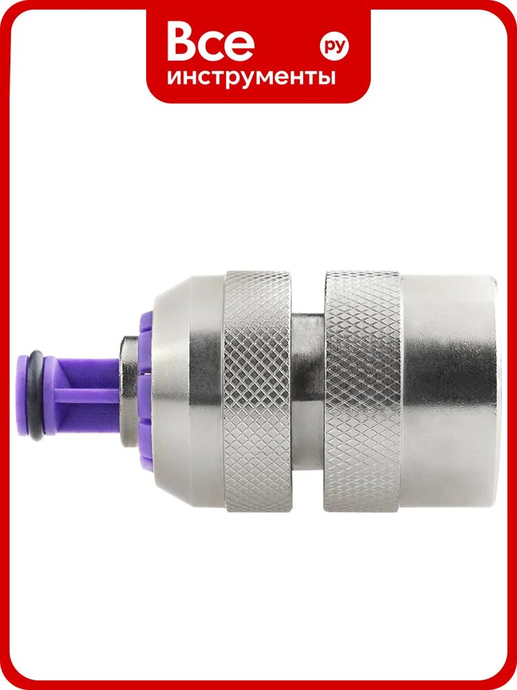 Коннектор MasterProf 1/2" с аквастопом латунь ДС.070678. ИМ, Надежно закрепляется на шланге и прослужит долгое время