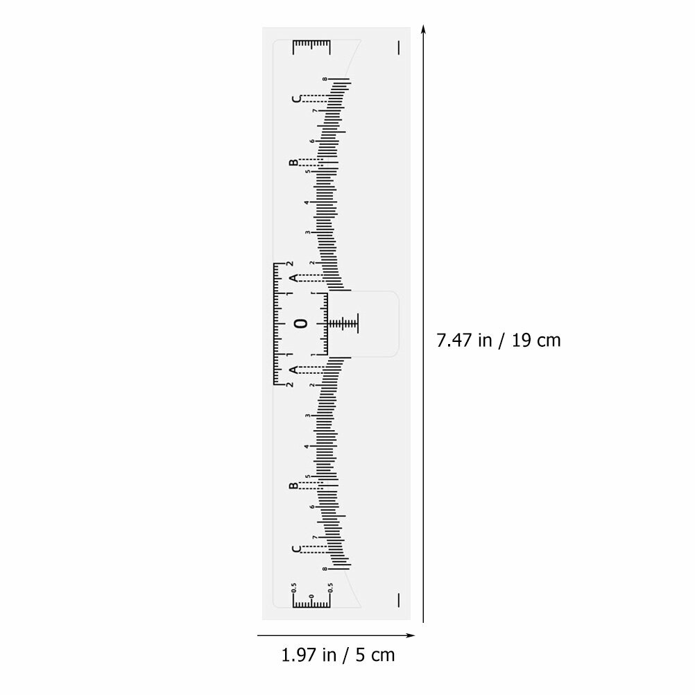 Профессиональное Приспособление Для Бровей С Линейкой 100 Штук 19x5Cm