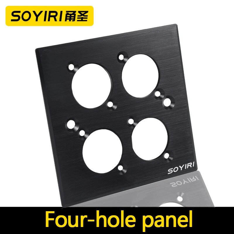 SOYIRI 86 тип панели информационная коробка Черный, Alalloy four holes