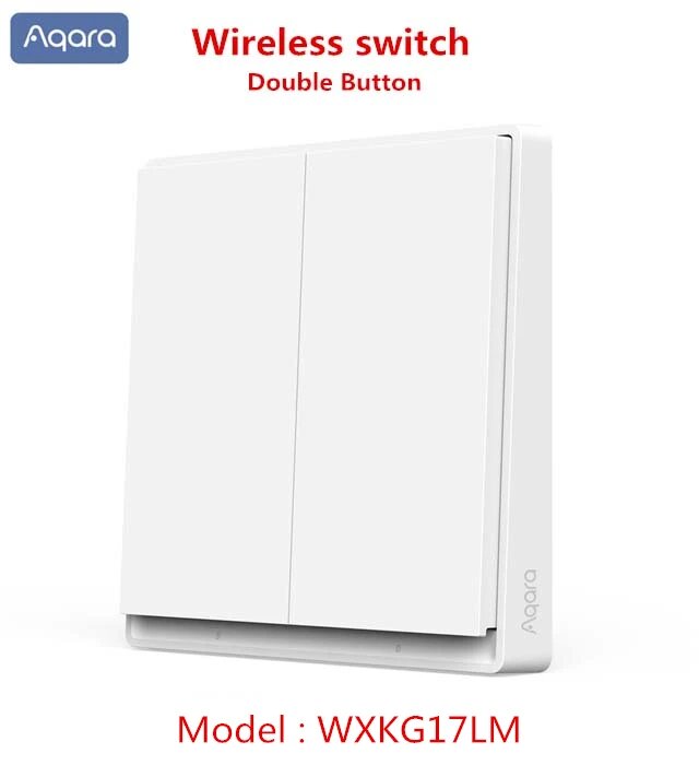 Умный выключатель на стене Aqara Smart Wall Switch E1 Zigbee 3.0 для умного дома беспроводной выключатель с ключом Без/С нулевым проводом огневым проводом для Xiaomi Mi Home Homekit-беспроводной 2-клавишный