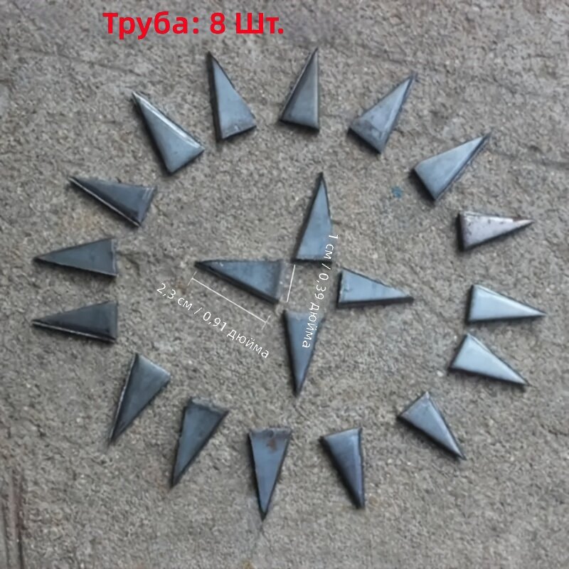 Треугольный клин для молотка и топора, установочные и усиливающие гвозди, набор 8 шт, маленький размер