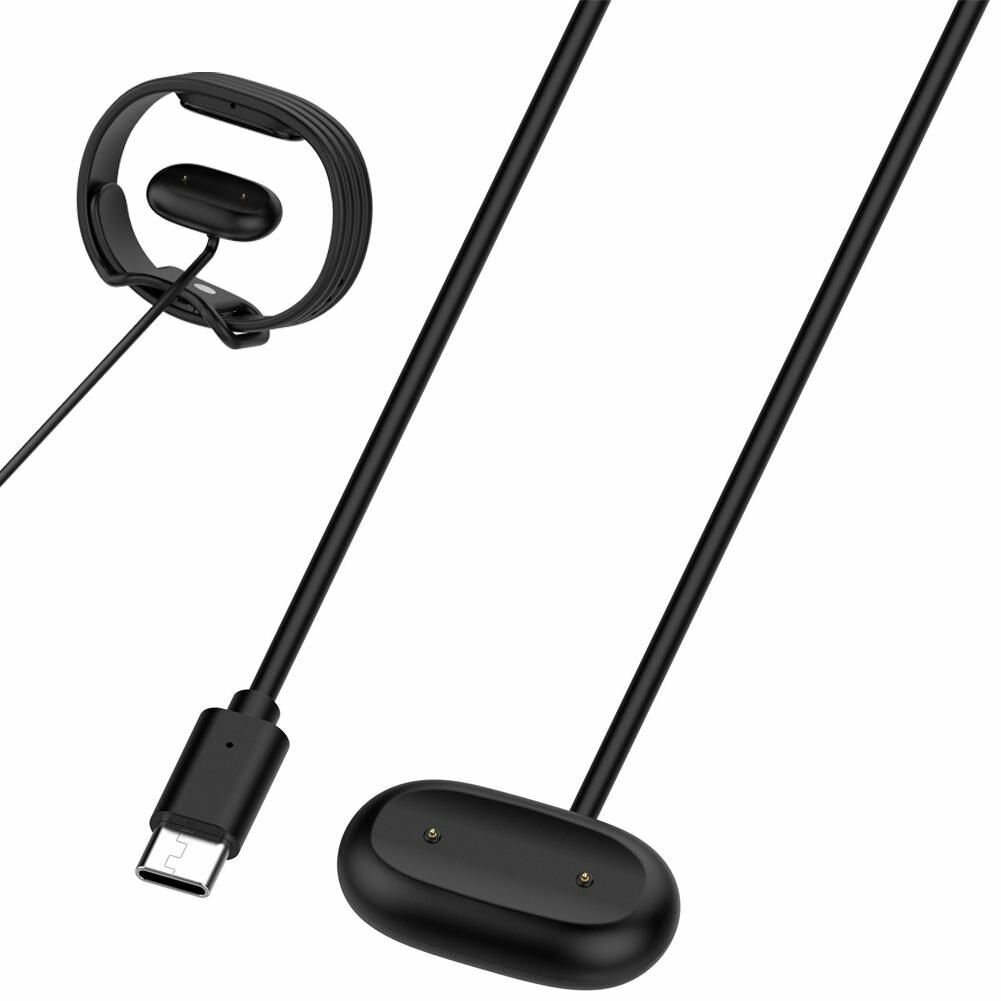 Кабель для зарядки фитнес-браслета с магнитным коннектором USB Type-C, чёрный, 1 шт.