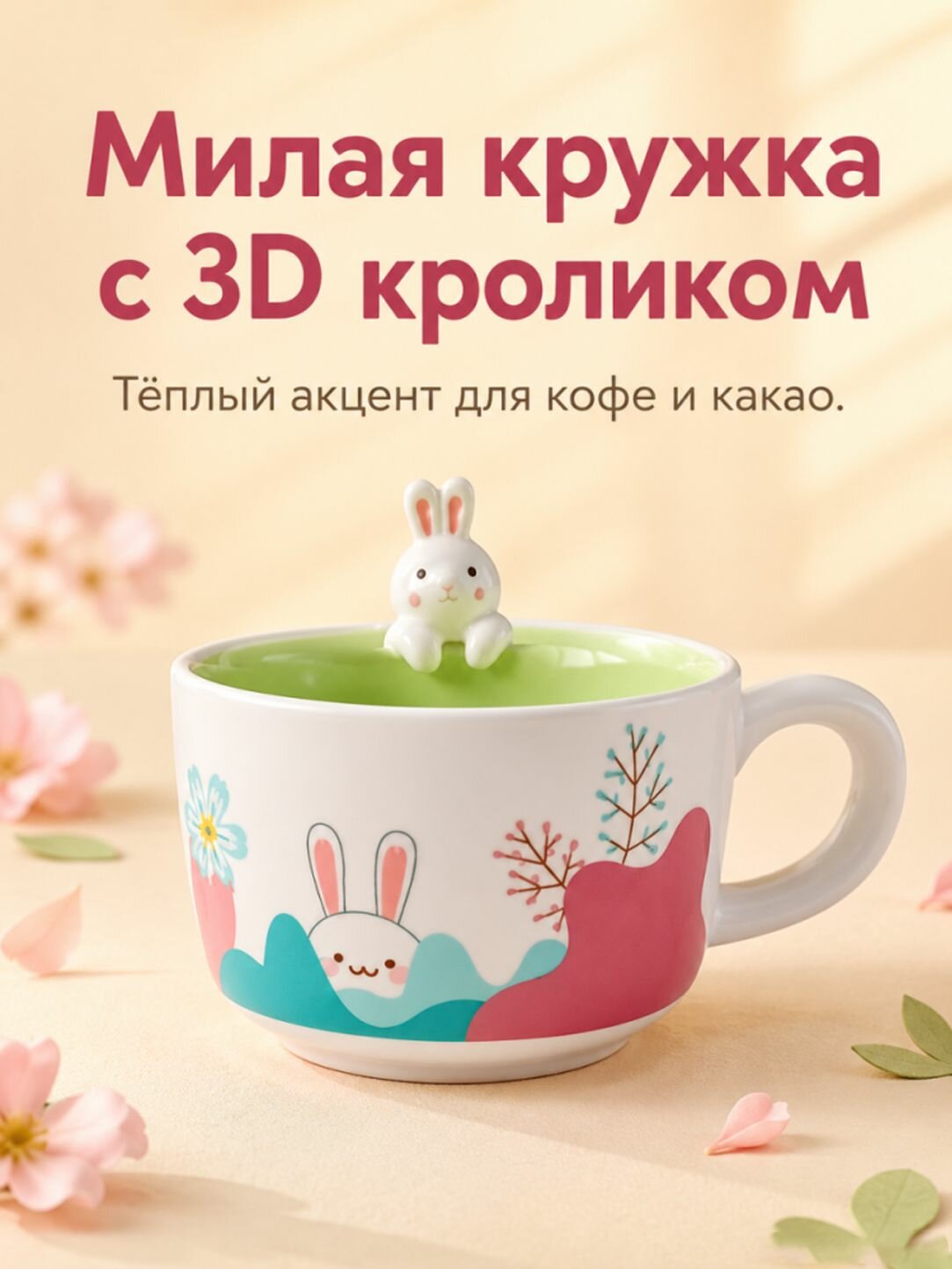 Лепесток Чая Кружка "кролик", 300 мл, 1 шт
