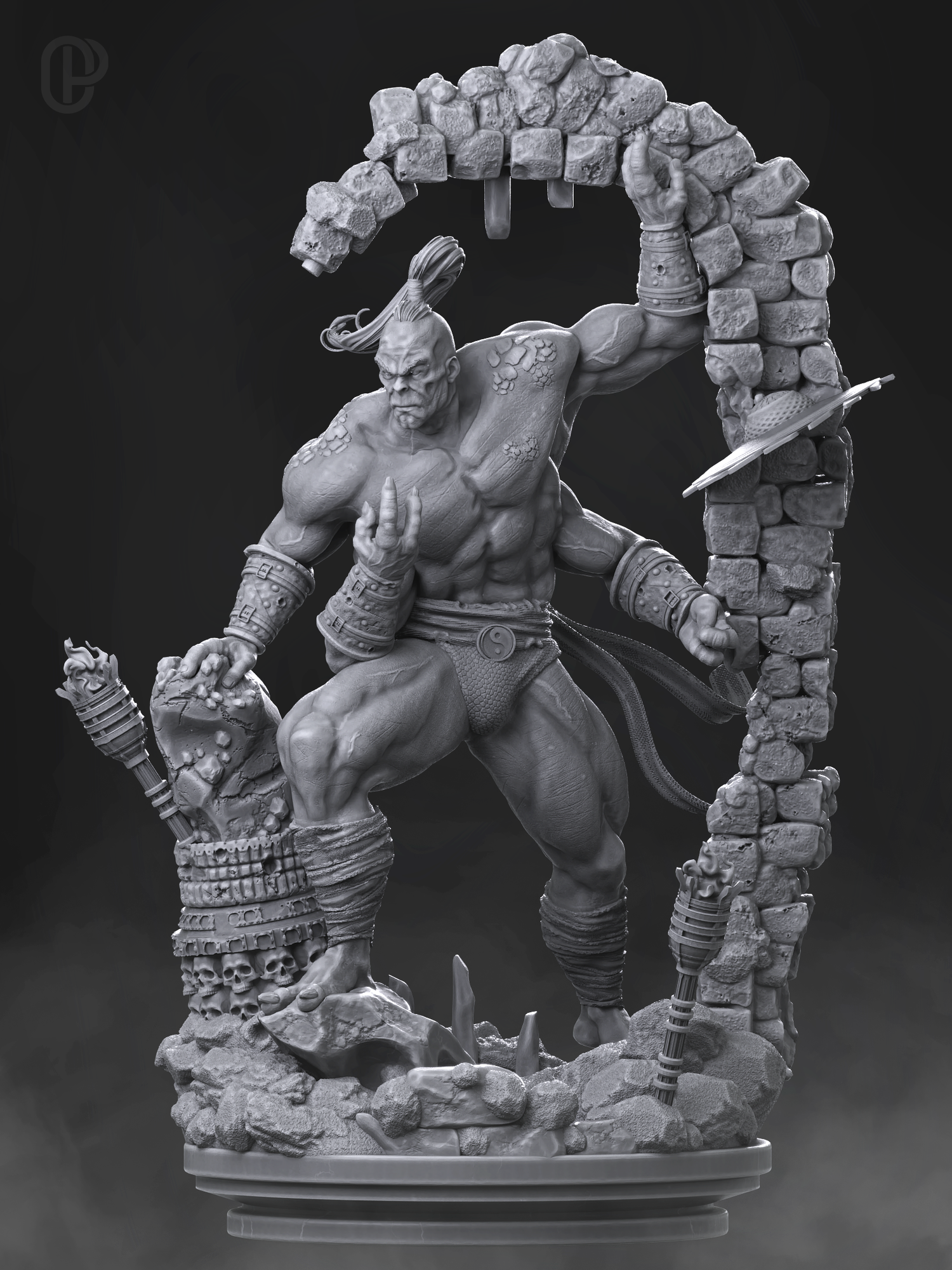 Миниатюра Горо Goro - Mortal Kombat (120мм)