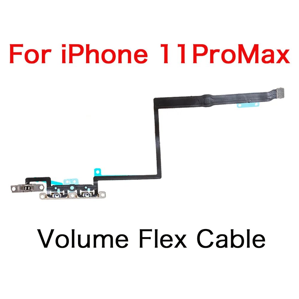 Кнопка питания и громкости, бесшумный гибкий кабель для iPhone 11 Pro X XR XS Max с 11Promax Volume