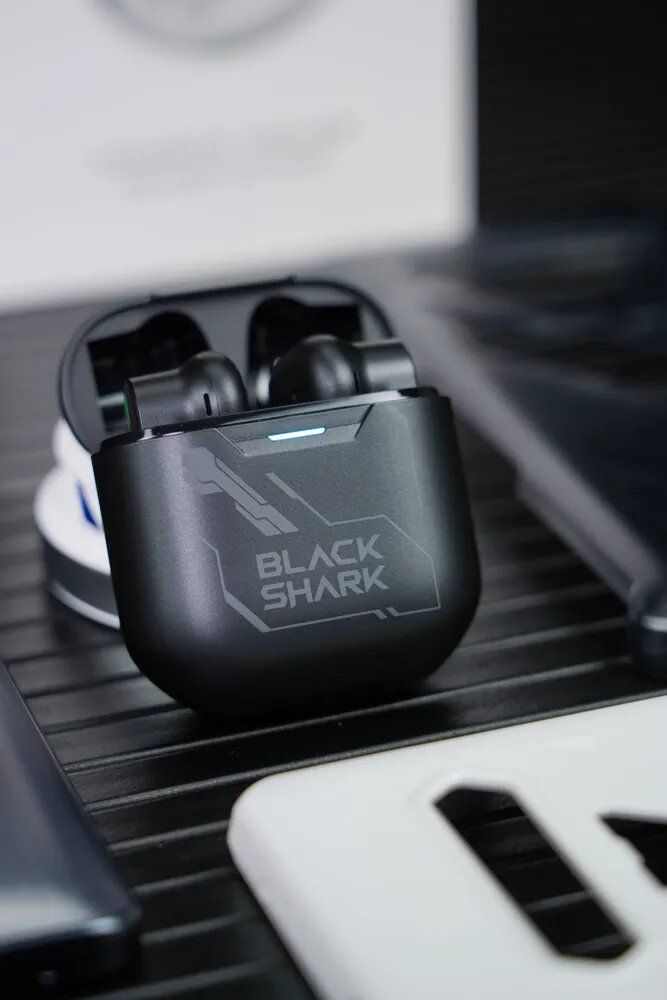 Black Shark Наушники беспроводные с микрофоном, Bluetooth, USB Type-C, черный