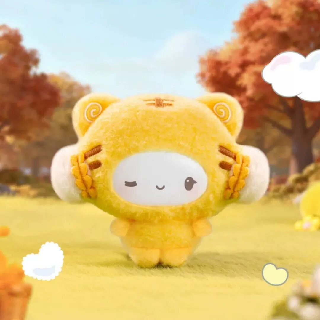 TOPTOY Серия Little Wheat Тигровый дух Слепой бокс с подтверждением тигра Плюшевые брелоки