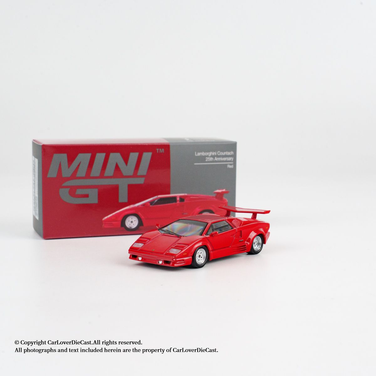 MINIGT 1:64 Lamborghini Countach 25th Anniversary Red MGT01192-CH отлитая под давлением модель гоночного автомобиля Игрушки