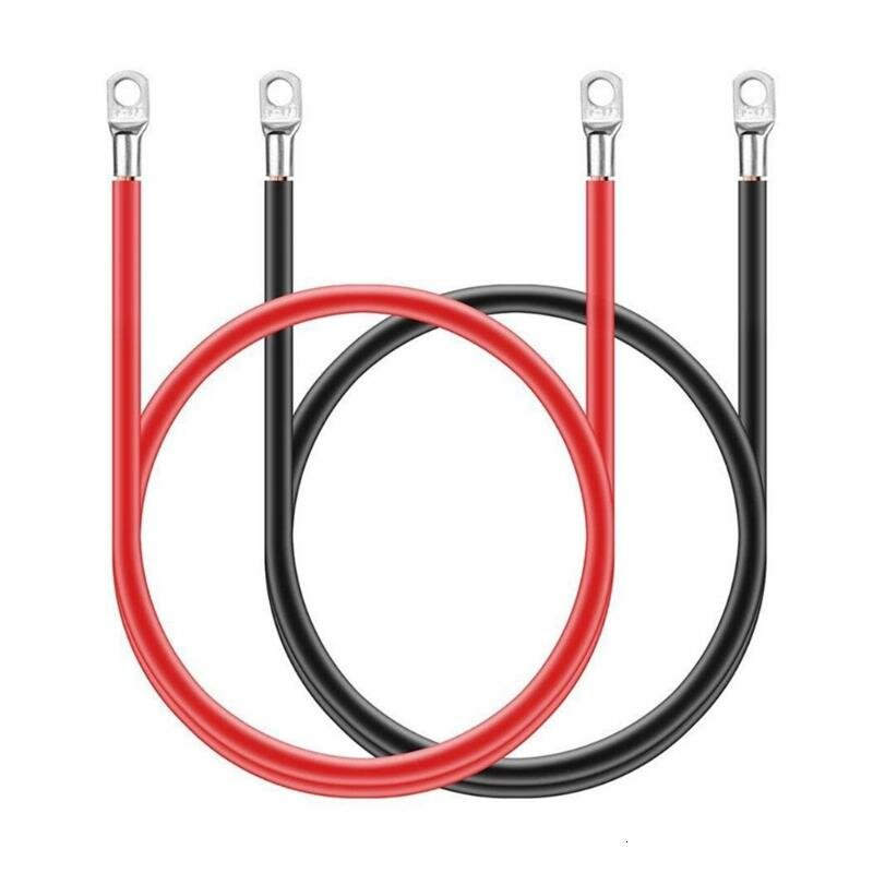 Набор клемм для аккумулятора 19.7 дюйма, медный провод 5AWG для инвертора