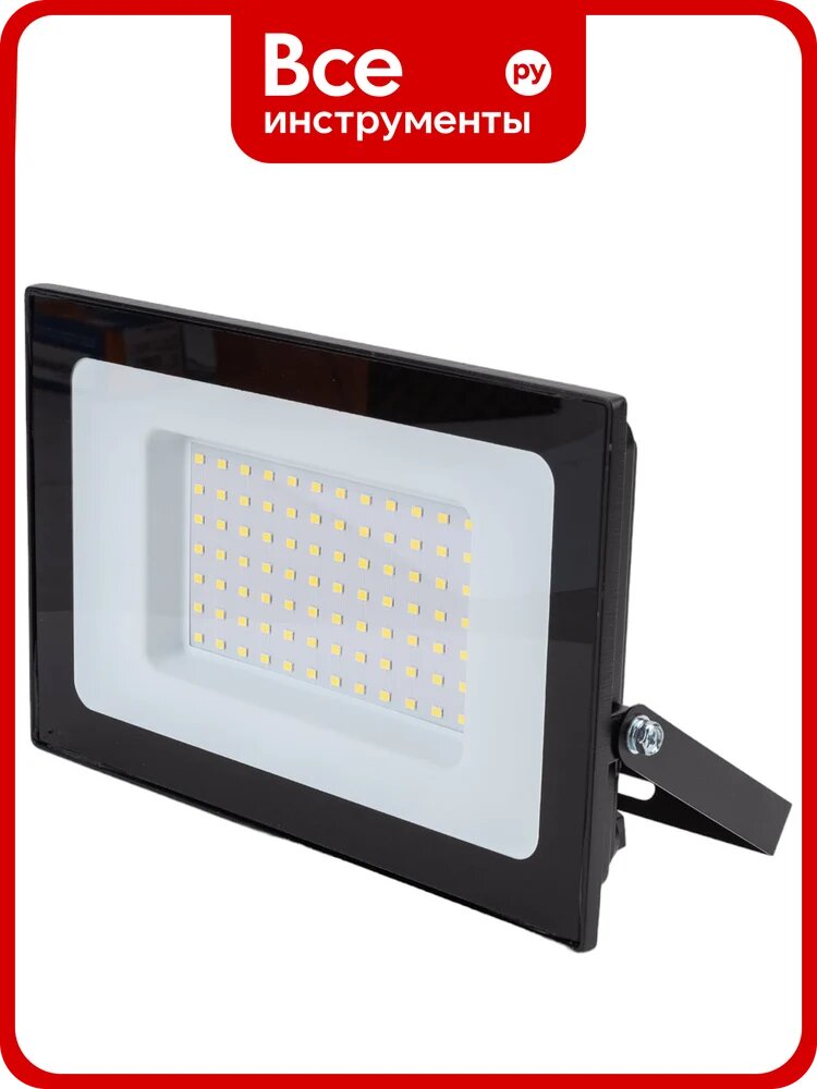 Светодиодный прожектор Ultraflash LFL-10001 C02 черный LED SMD, 100 Вт, 230В, 6500К 14285