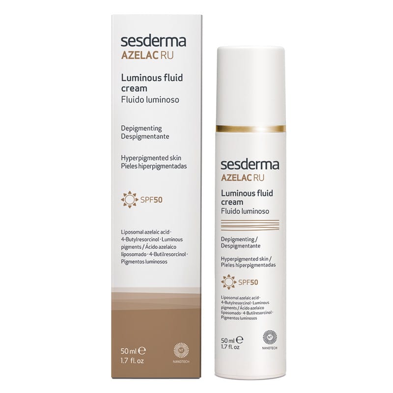 Средство солнцезащитное Sesderma Azelac RU Luminous Fluid Cream SPF 50 Осветляющая эмульсия 50 мл