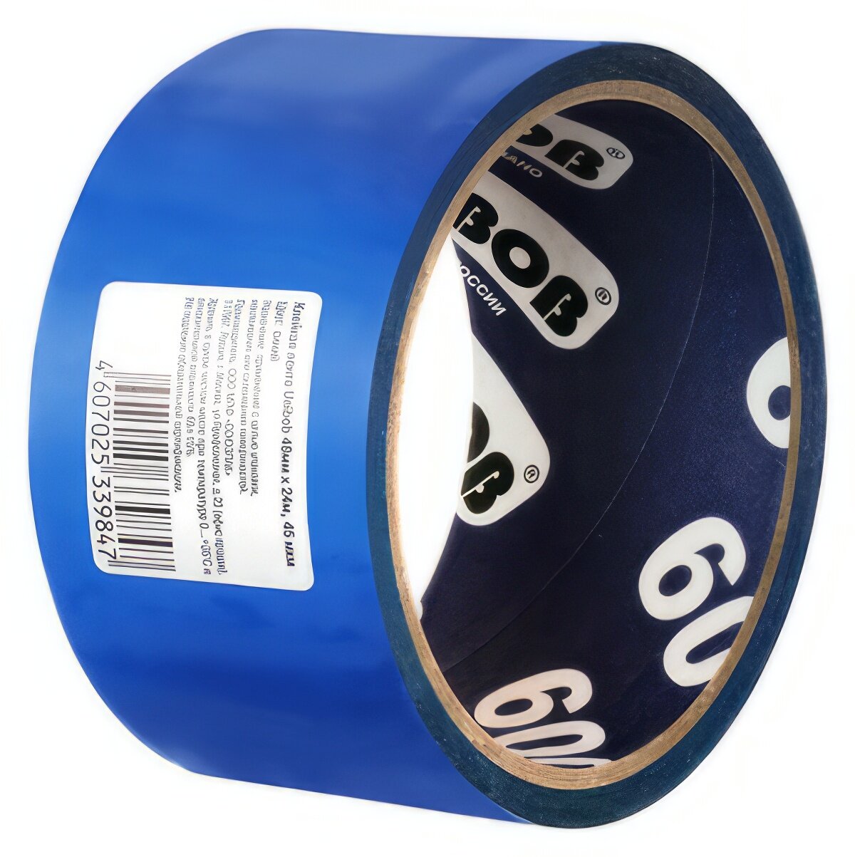 Лента клейкая UNIBOB 600 48мм х 24м упаковочная синяя