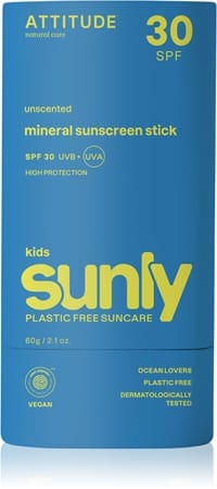 Средство солнцезащитное Attitude Sunly Kids Sunscreen Stick для детей, SPF 30, 60 г
