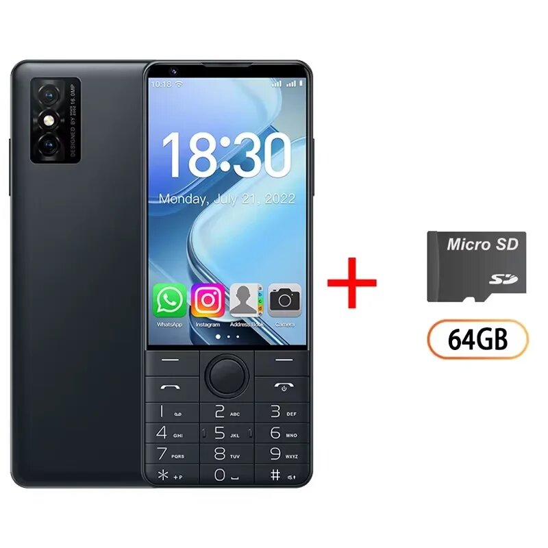 DOOV R70 pro 4G, черный, 4" IPS, 6+128 ГБ, Android 14