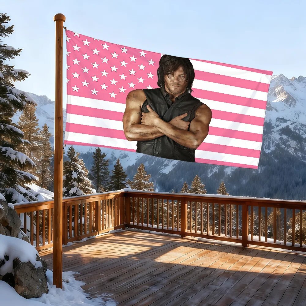 Флаг США с изображением Дэрила Диксона для декора QZ90x150CM, 1