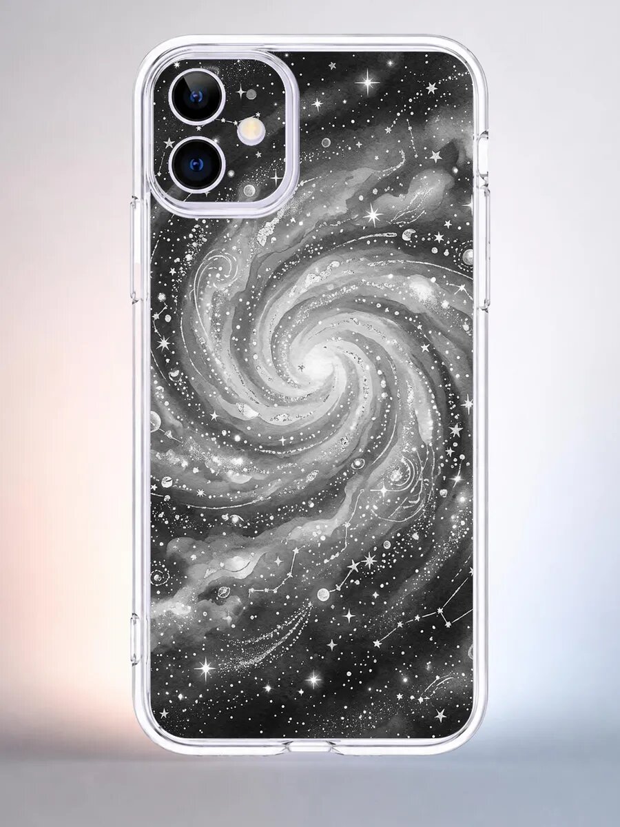 Чехол iPhone 15 Спиральная галактика Y2K Indie Sleaze