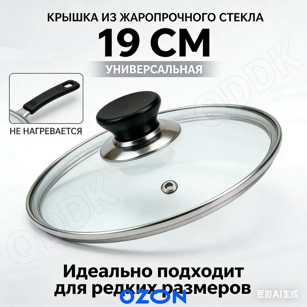 Крышка, 1 шт, диаметр: 19 см