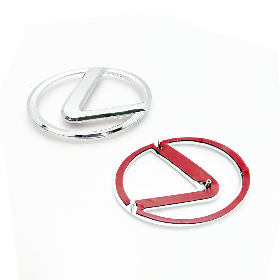 Эмблема Lexus 100х75 мм хром 3 ножка