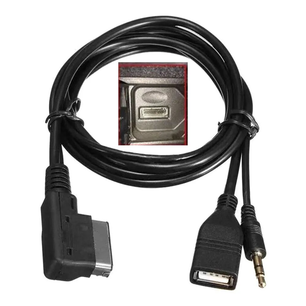 AUX c USB для Volkswagen с MDI AUX кабель для VW
