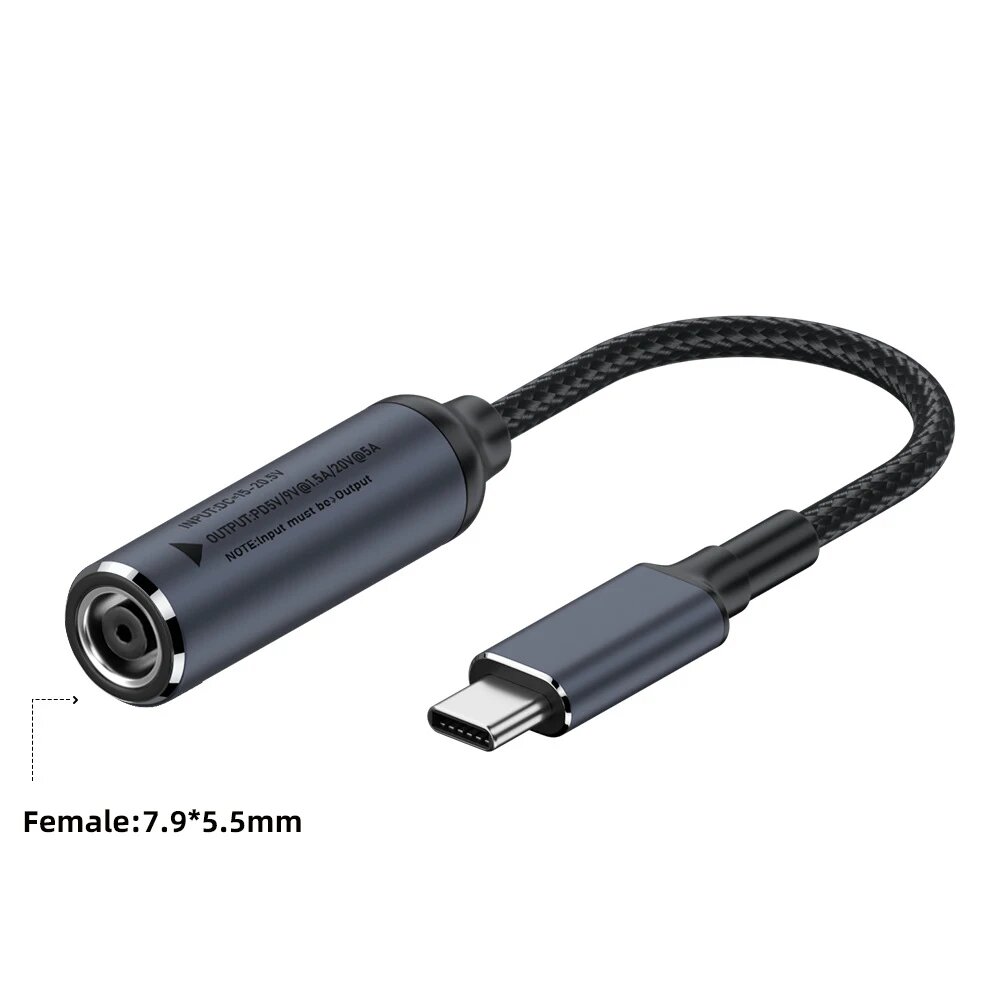 USB-C - 3.5 мм адаптер для наушников 7.9-5.5mm