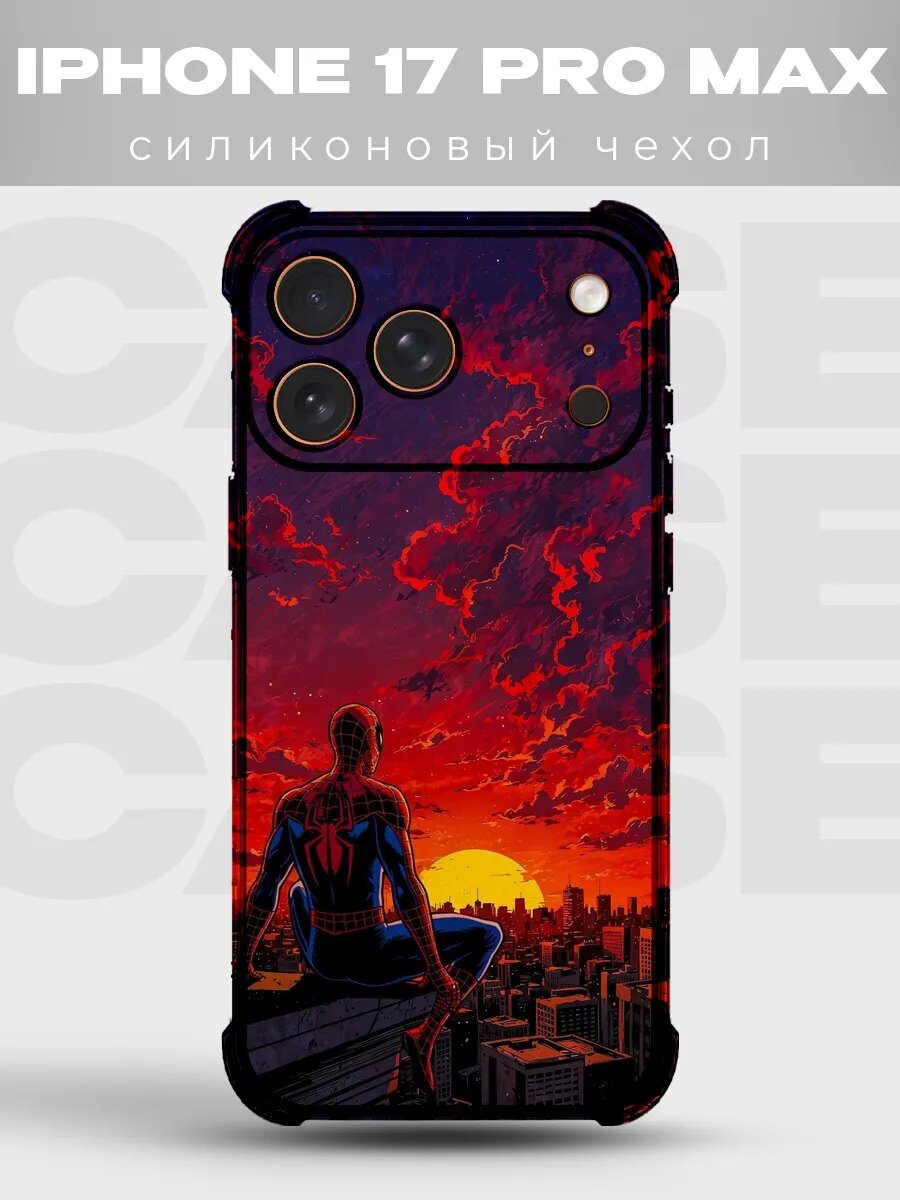 Чехол на iPhone 17 Pro Max Человек-паук spiderman комикс spi