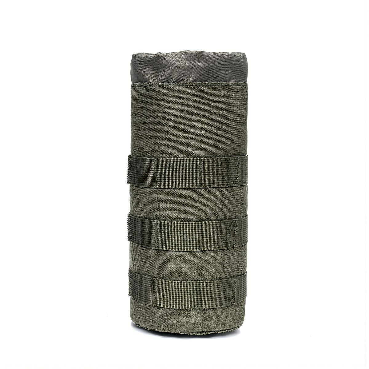 Тактический чехол для бутылки Molle размером 23 на 10 см для активных походов кемпинга черного цвета из прочного материала