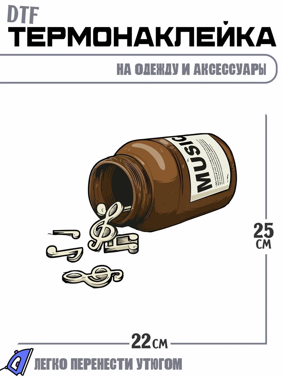 Термонаклейка таблетка