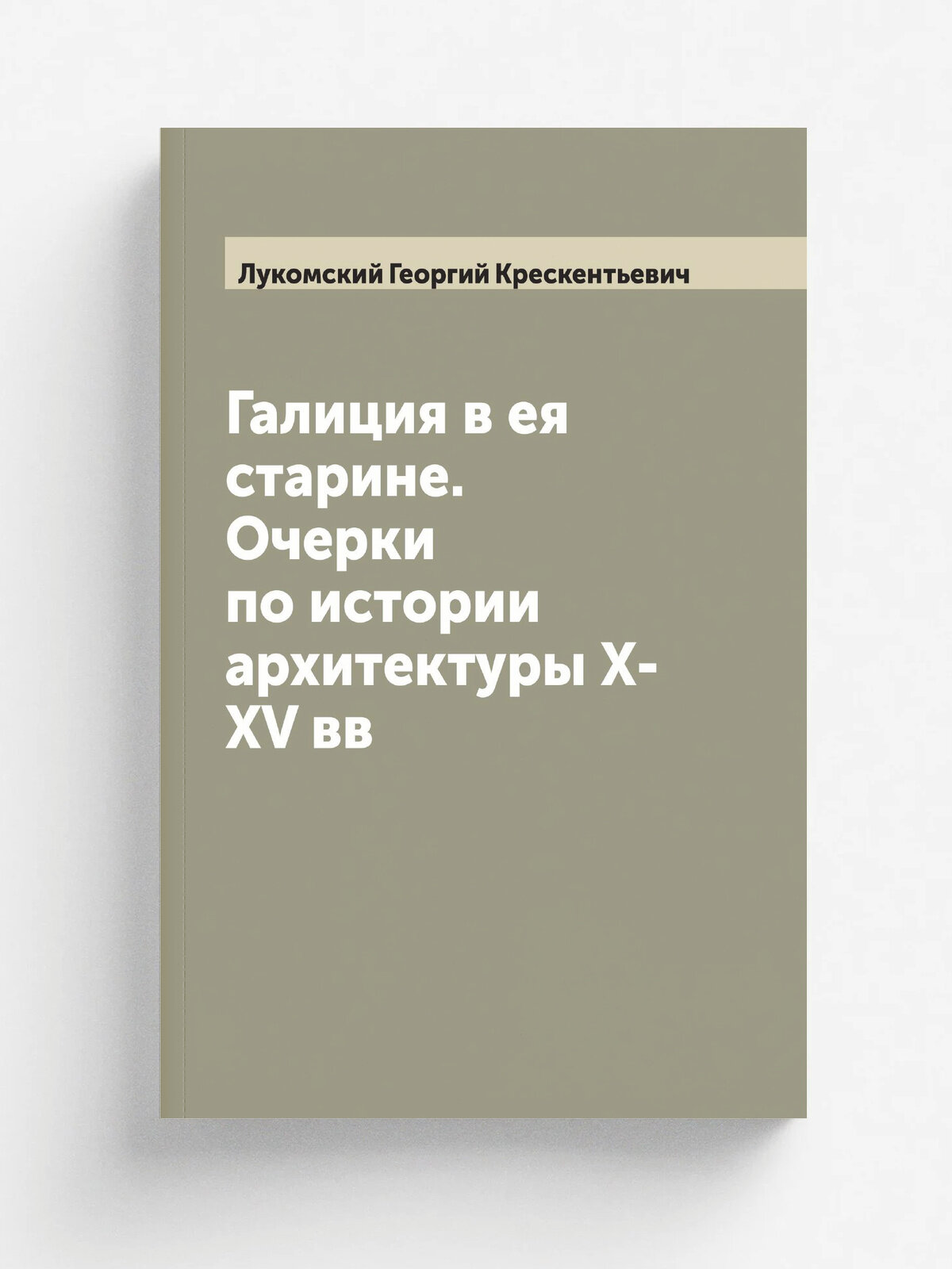 Галиция в ея старине. Очерки по истории архитектуры X-XV вв