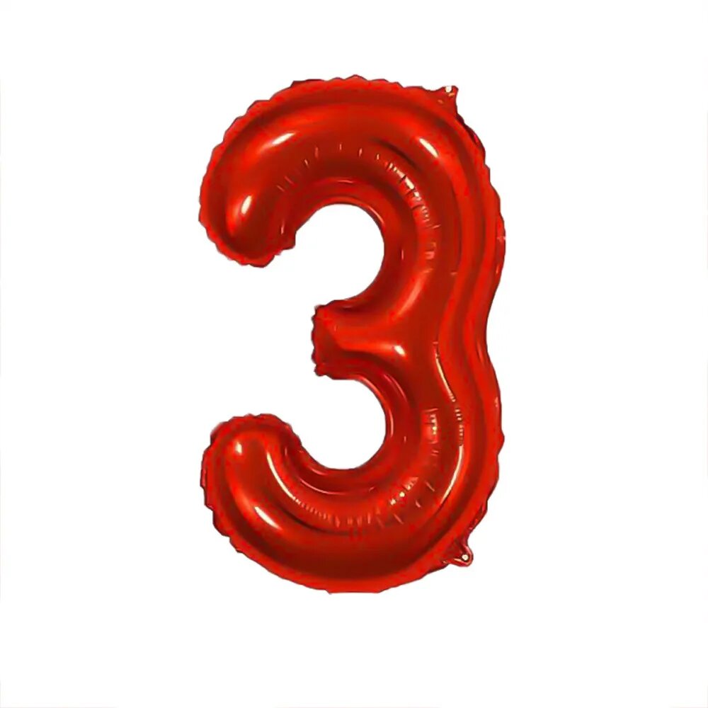 Красный цифровой воздушный шар из алюминиевой фольги 32 дюймов Red Balloon3