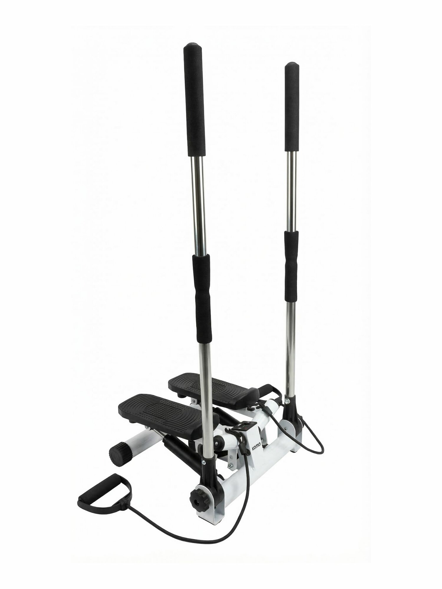 Поворотный степпер с поручнями и эспандерами