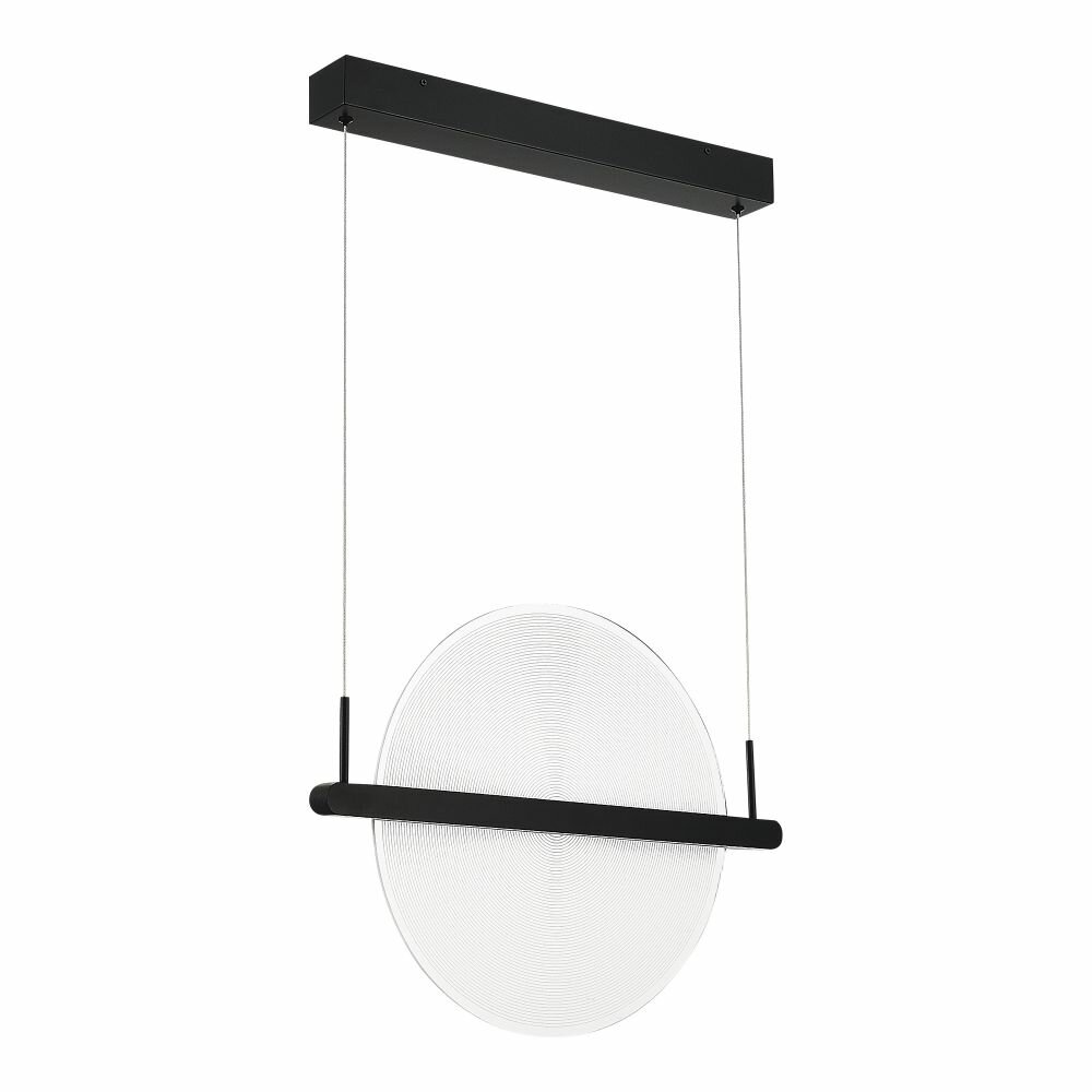 SL6233.403.15 Светильник подвесной ST-Luce Черный/Прозрачный LED 1*15W 4000K.