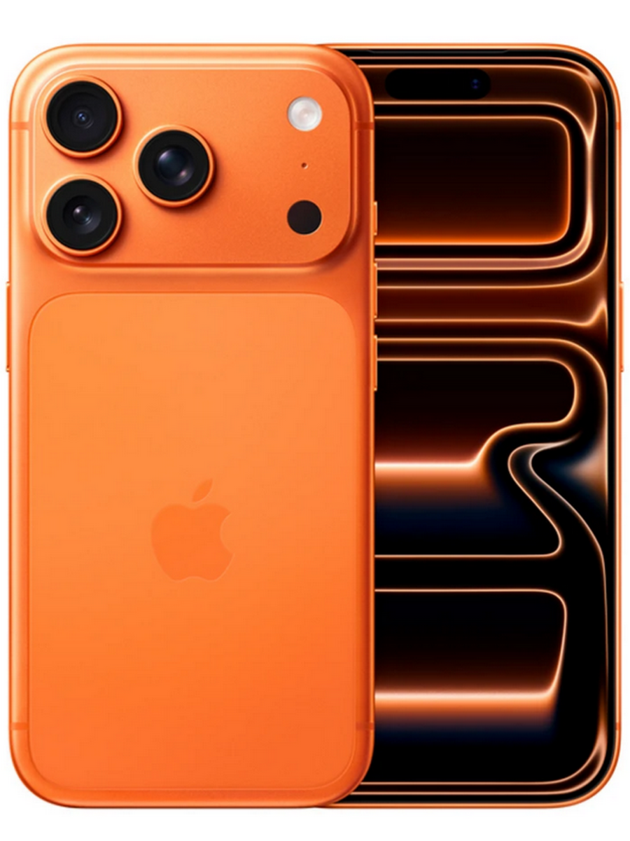 Смартфон Apple iPhone 17 Pro (nanoSIM + eSIM) 512 Гб Оранжевый nanoSIM + eSIM 6.3″ LTPO Super Retina XDR OLED, 120Hz, HDR10 2G, 3G, 4G(LTE), 5G 3998 EU