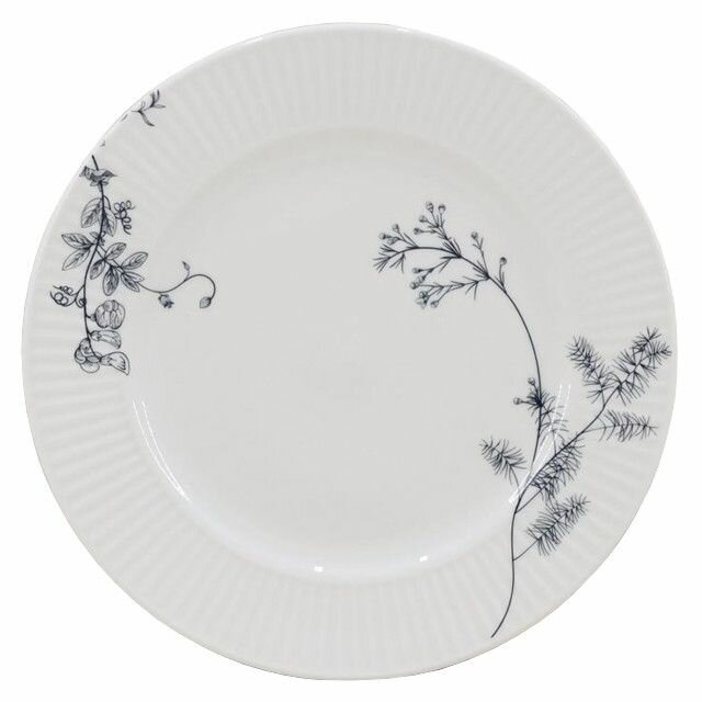 Тарелка TODELIA Porcelain 20см, десертная, фарфор