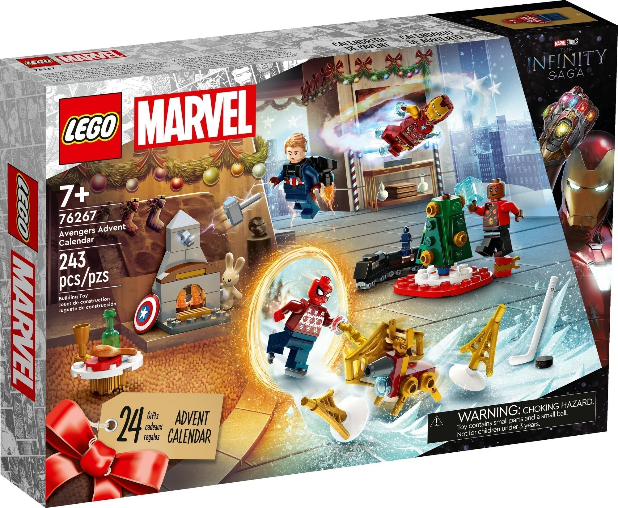 Конструктор LEGO 76267 Новогодний календарь Мстители Супер Герои 2023