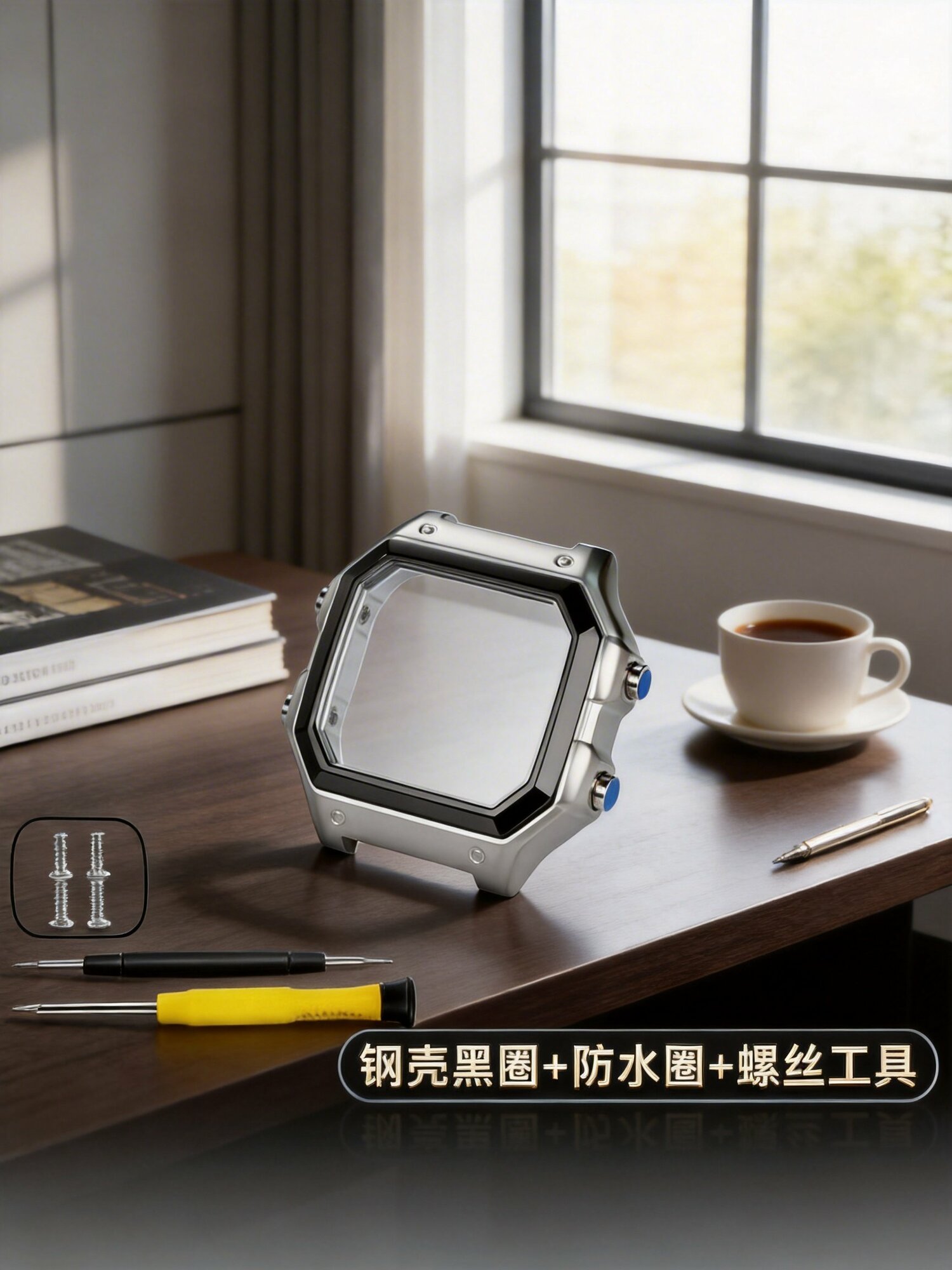 Корпус часов Casio Retro Small Square AE1200WH из нержавеющей стали — сменный корпус в нескольких цветах на замену
