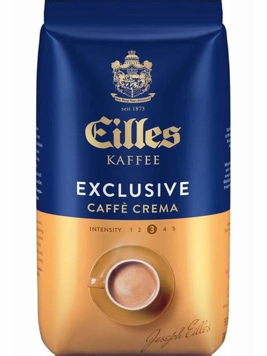 Кофе в зернах EILLES Exclusive Cafe Crema, 500 г