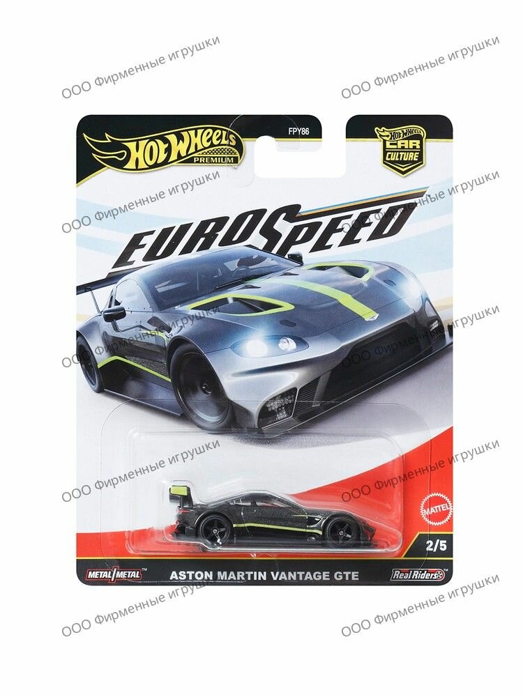 Машинка Mattel Hot Wheels Premium Car Culture 1/64 Eurospeed FPY86 Aston Martin Vantage GTE