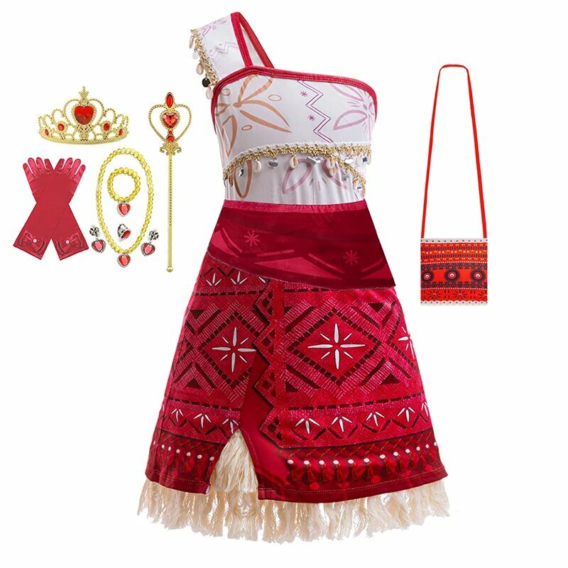 Платье Моана Disney, красный, Size 100(2T), Style G