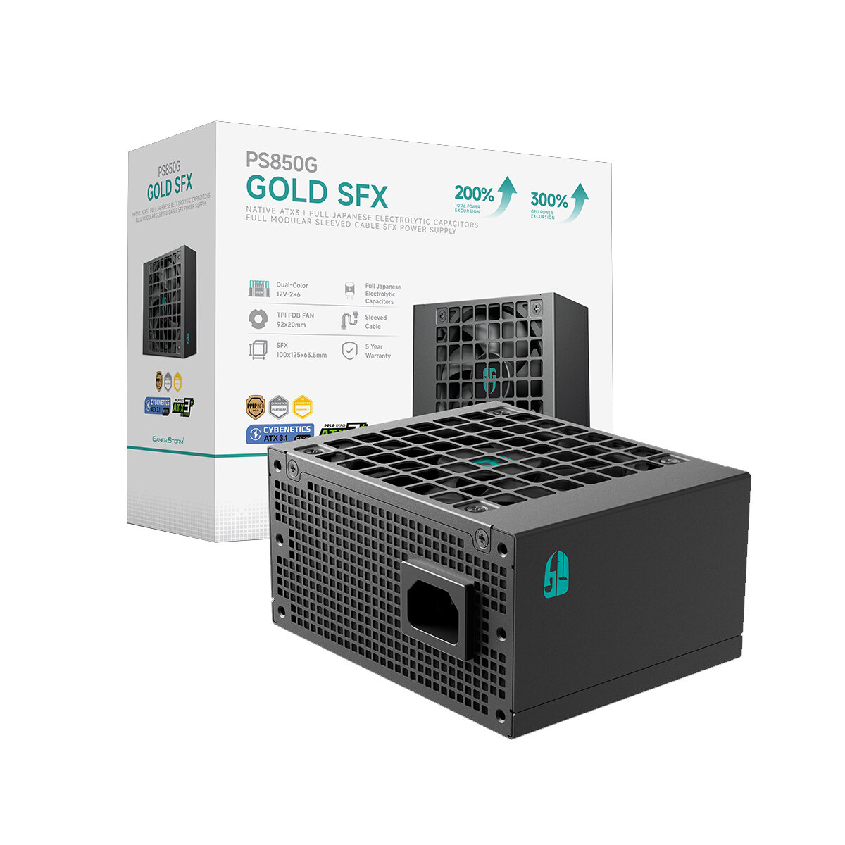 Блок питания ПК GamerStorm PS850G-FE, (R-PS850G-FE0B-WGEU)
