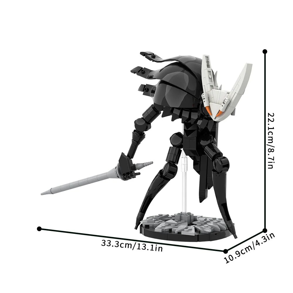 Конструктор Hollow Knight Hornet, серый, 279 деталей