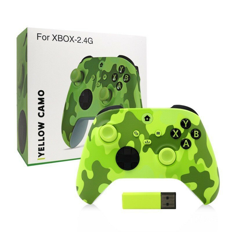 Беспроводной геймпад 2.4G с вибрацией и адаптером для Xbox One и Xbox Series X/S