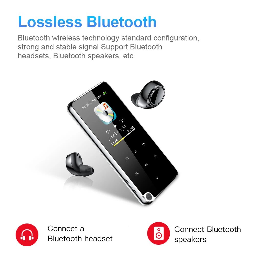 MP3-плеер с Bluetooth, 64 ГБ памяти — фото 1